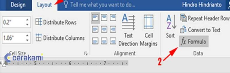 4 Cara Membuat dan Menggunakan Formula Tabel Microsoft Word