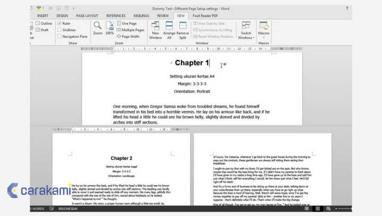 5 Cara Memisah atau Split Dokumen Microsoft Word Dalam Dua Jendela tERBARU