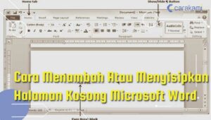 5 Cara Menambah atau Menyisipkan Halaman Kosong Microsoft Word Terbaru
