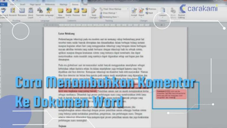 3 Cara Menambahkan Komentar Ke Dokumen Word Terbaru