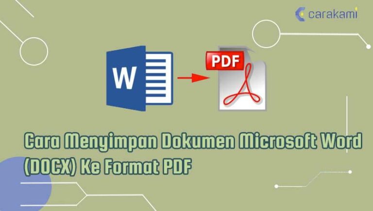 4 Cara Menyimpan Dokumen Microsoft Word (DOCX) Ke Format PDF