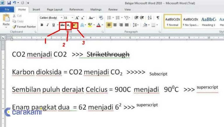 2 Cara Memformat Teks Sebagai Superscript atau Subscript Microsoft Word Terbaru