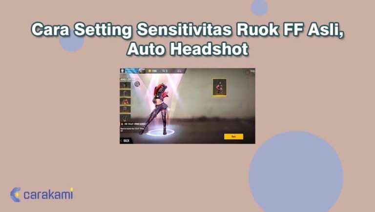 Cara Setting Sensitivitas Ruok FF Asli, Auto Headshot Terbaru