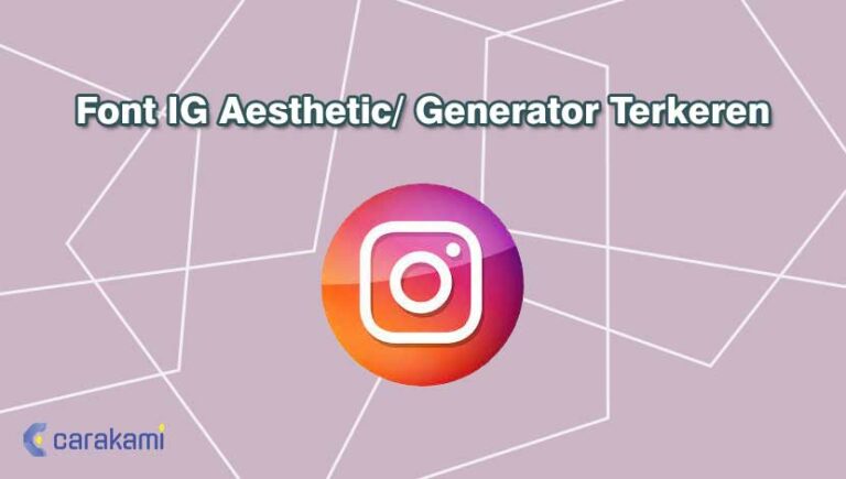 Font IG Aesthetic Generator Terkeren Terbaru 100% Work