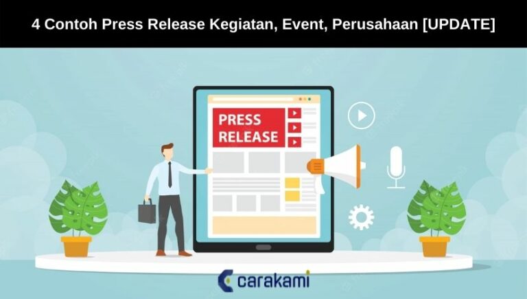 4 Contoh Press Release Kegiatan, Event, Perusahaan [UPDATE]