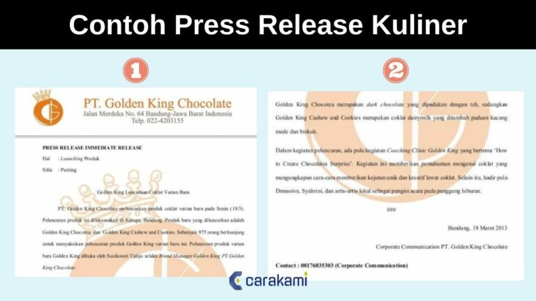 4 Contoh Press Release Kegiatan, Event, Perusahaan [UPDATE]