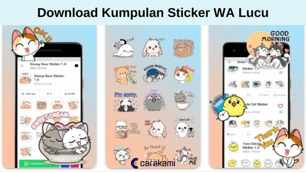50+ Kumpulan Sticker WA Lucu Terbaru Wajib Download