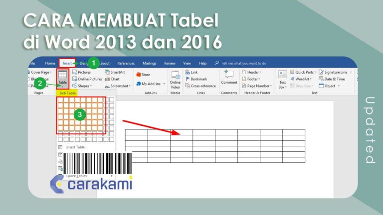4 Cara Membuat dan Menggunakan Formula Tabel Microsoft Word
