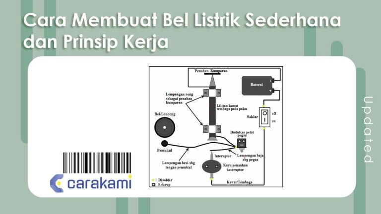 Cara Membuat Bel Listrik Sederhana dan Prinsip Kerja