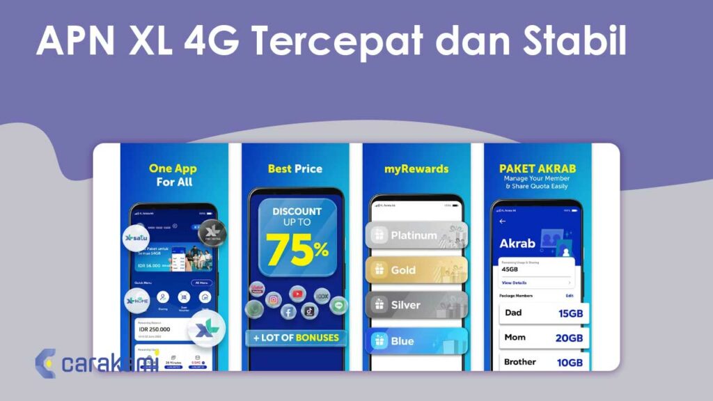20 APN XL 4G Tercepat dan Stabil