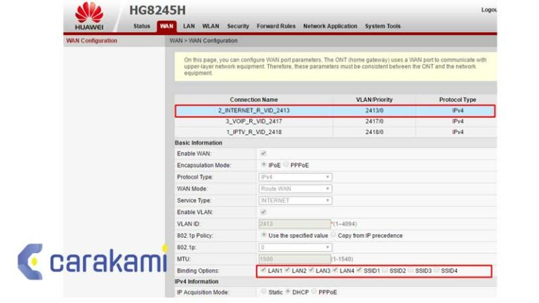 Cara Mengaktifkan Port LAN di Huawei HG8245 IndiHome Terbaru