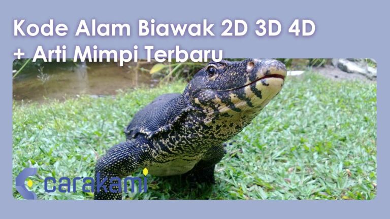 10+ Kode Alam Biawak 2D 3D 4D + Arti Mimpi Terbaru