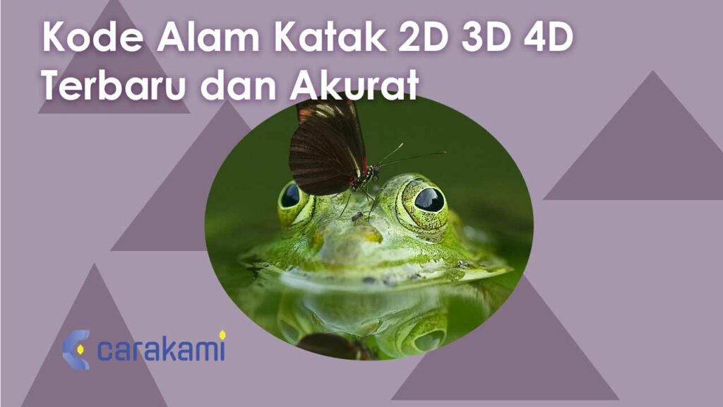 10+ Kode Alam Katak 2D 3D 4D Terbaru dan Akurat