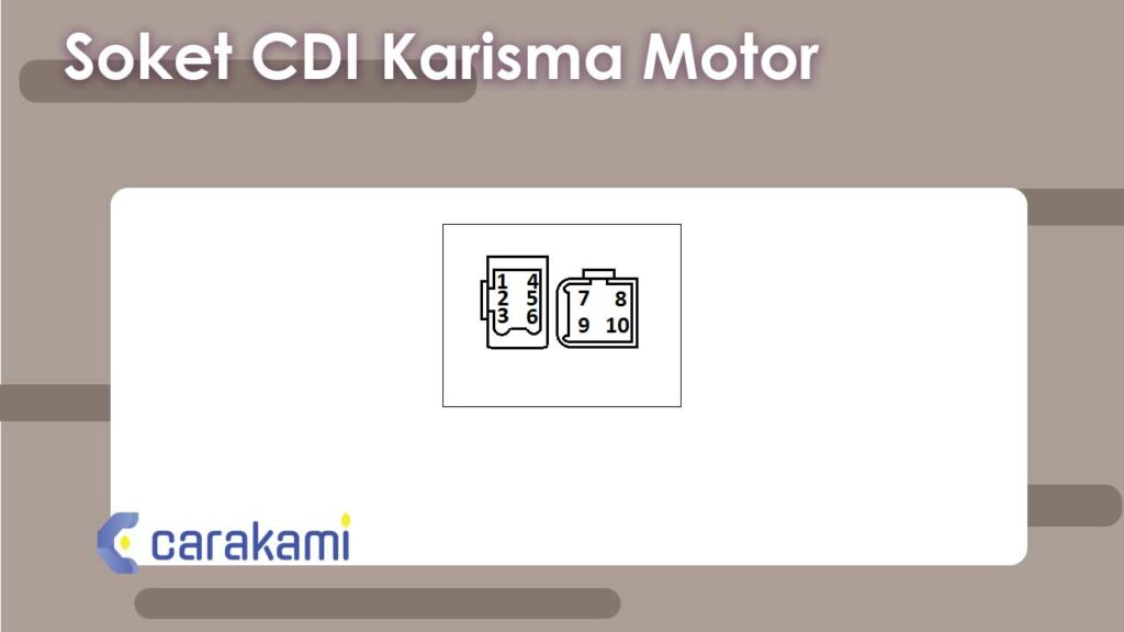 Soket CDI Karisma Motor 100% Lengkap