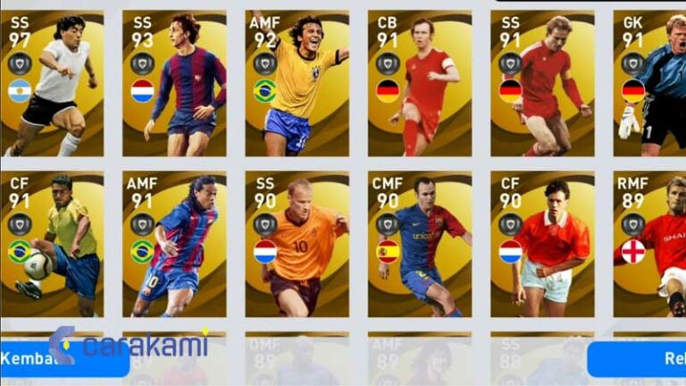 Cara Dapat Pemain Legends di PES Mobile 2021 [Update April 2026]